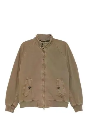 BARACUTA Zip-up Bomber Jacket - Brown