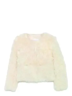 IRO PARIS Sheepskin Coat - Neutrals