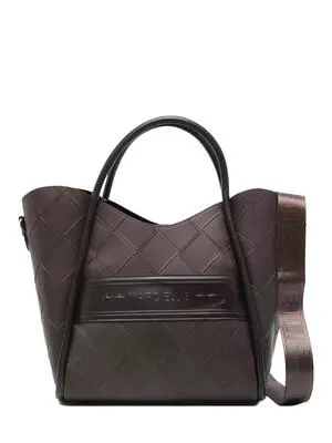 MARC ELLIS Logo-embossed Top Handle Shoulder Bag - Brown