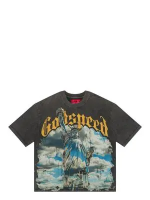 GODSPEED Chrome Liberty T-shirt - Grey Wash