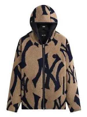 Kith X New York Yankees Hooded Pinehurst Sherpa Jacket - Canvas