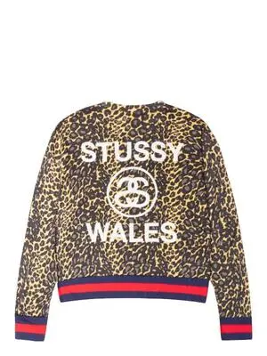 StÜssy X Wales Bonner Leopard Sweater - Golden