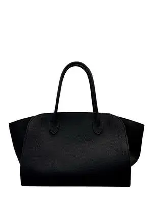 THE ROW Marlo 12 Leather Tote Bag - Black