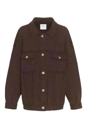BARRIE Knitted Jacket - Brown