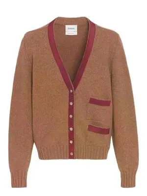 BARRIE Ribbon-trim Cardigan - Brown
