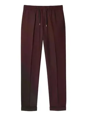 Paul Smith Drawstring Pleated Trousers - Red