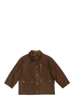 Bimba Y Lola Corduroy-collar Cotton Jacket - Green