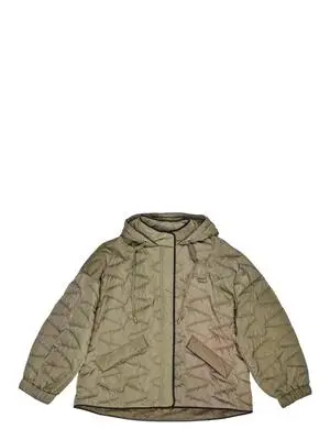Bimba Y Lola Quilted Hooded Jacket - Neutrals