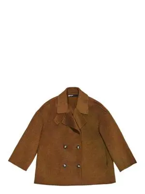 Bimba Y Lola Buttoned Wool Jacket - Brown