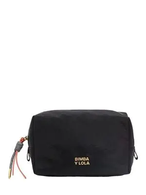 Bimba Y Lola Logo Makeup Bag - Black