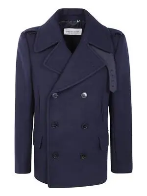 Dries Van Noten Double-breasted Coat - Navy
