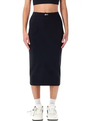 Off-White Pencil Skirt - Black
