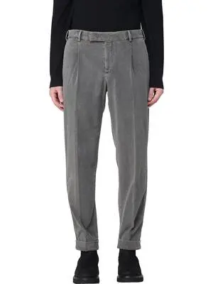 PT TORINO Flat Front Trousers Grey