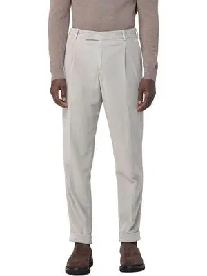 PT TORINO Flat Front Trousers White