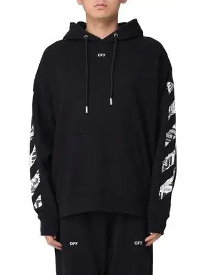 Off-White Printed Hoodie - Black