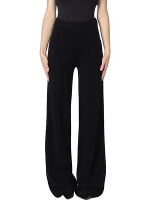 ALLUDE Wide Leg Trousers Black