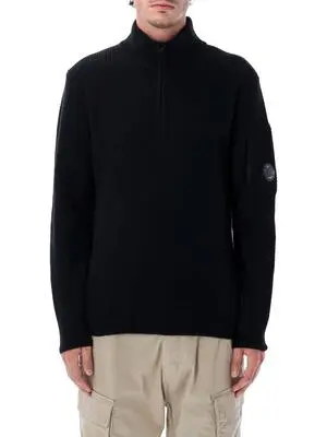 C.P. COMPANY Pullover Sweater - Black