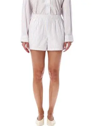 Remain Birger Christensen Striped Shorts - White
