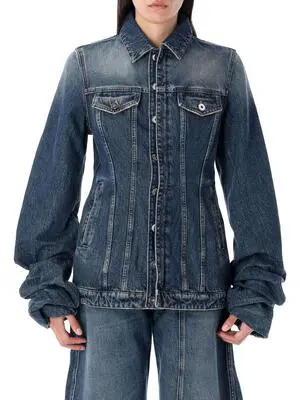 Jean Paul Gaultier Button Detailed Jacket - Blue