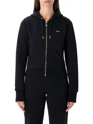 Coperni Full Zip Hooded Sweatshirt - Black