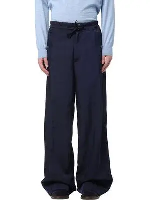 Dries Van Noten Wide Leg Pants - Blue