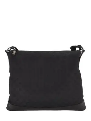 Gucci Gg Canvas Messenger Bag - Black