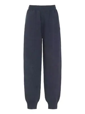 BARRIE Logo-embroidered Trousers - Blue