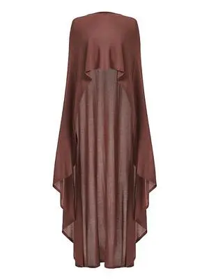 LEEM Knitted Cape - Brown