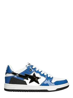 A BATHING APE Bape Sk8 Sta #1 M2 Leather Trainers - Blue