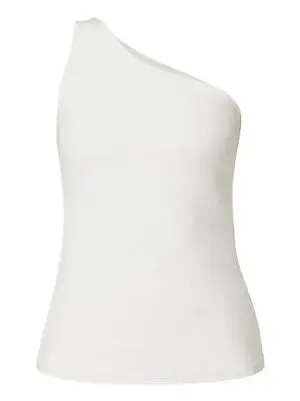 Sweaty Betty Ultimate Studio Asymmetric-neck Bra Tank - Lily White