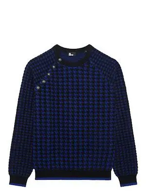 THE KOOPLES Houndstooth Wool-Blend Jumper