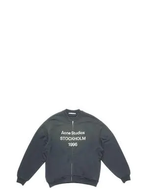 Acne Studios Logo Zip Sweater - Black