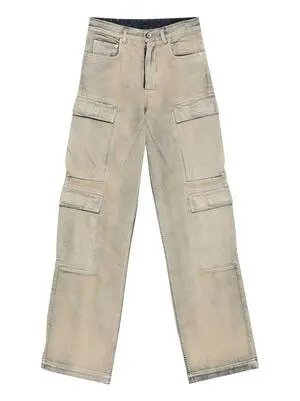 Rick Owens Double Cargo Jeans - Grey