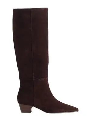 Madewell The Lexie Tall Suede Boots - Coffee Bean