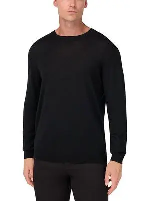 Boggi Milano Superfine Merino Wool Sweater - Black