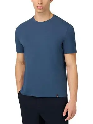 Boggi Milano Tee In Stretch Supima Cotton Air Blue