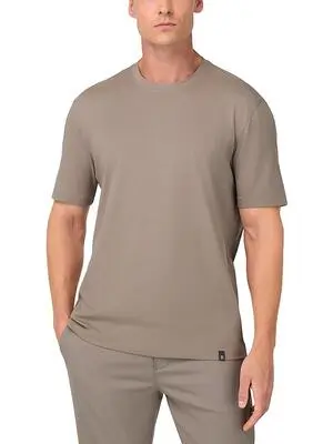 Boggi Milano Tee In Stretch Supima Cotton Taupe