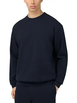 Boggi Milano Twill Interlock Sweatshirt Navy Blue
