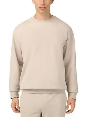 Boggi Milano Twill Interlock Sweatshirt Sand