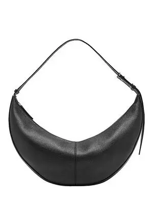 Proenza Schouler Pebbled Leather Hobo Slide Bag - Black