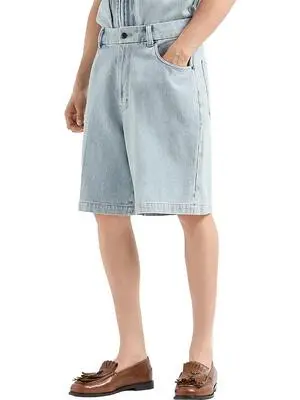 Emporio Armani 5 Pocket Bermuda Shorts - Light Blue