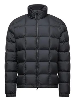 Moncler Eglise Square-quilted Hooded Short Down Jacket - Black