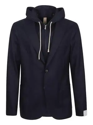 Eleventy Single Breasted Jacket - Blue