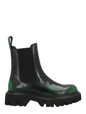MSGM Leather Ankle Boots - Black