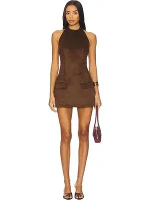 SNDYS Amelia Mini Dress - Mocha