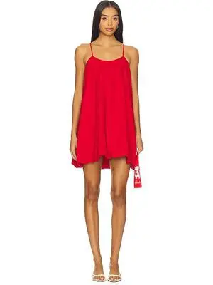 SIMONMILLER Cleo Crepe Mini Dress - Lucky Red