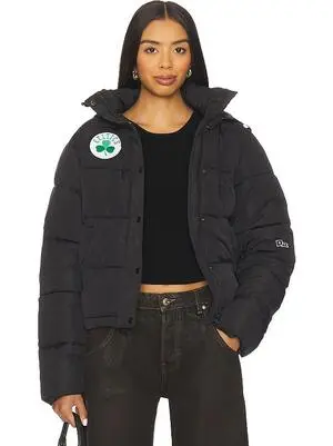 HYPE AND VICE Boston Celtics Puffer Jacket