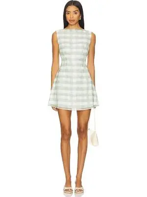 SNDYS Tallin Mini Dress - Green Gingham