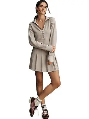 Sundry Reeves Long-sleeve Mini Dress - Dove