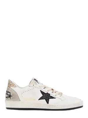 GOLDEN GOOSE Ball Star Sneakers With Black Star - White